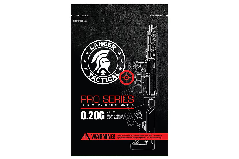 Lancer Tactical 0.2g Seamless BB's - 4000 Rds - Second Shot Airsoft
